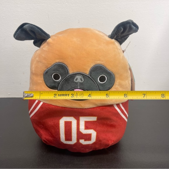 Squishmallows | Toys | Prince The Pug In Football Jersey Squishmallow 8 ...